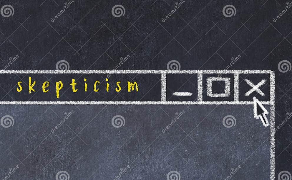 Concept of Dealing with Problem. Chalk Drawing of Closing Program ...