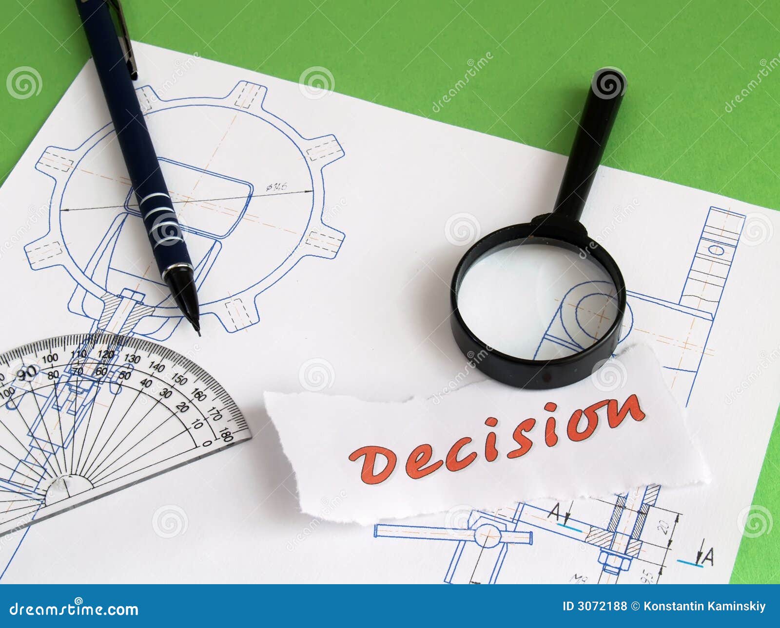 Concept Decision stock photo. Image of magnifying, ideas - 3072188