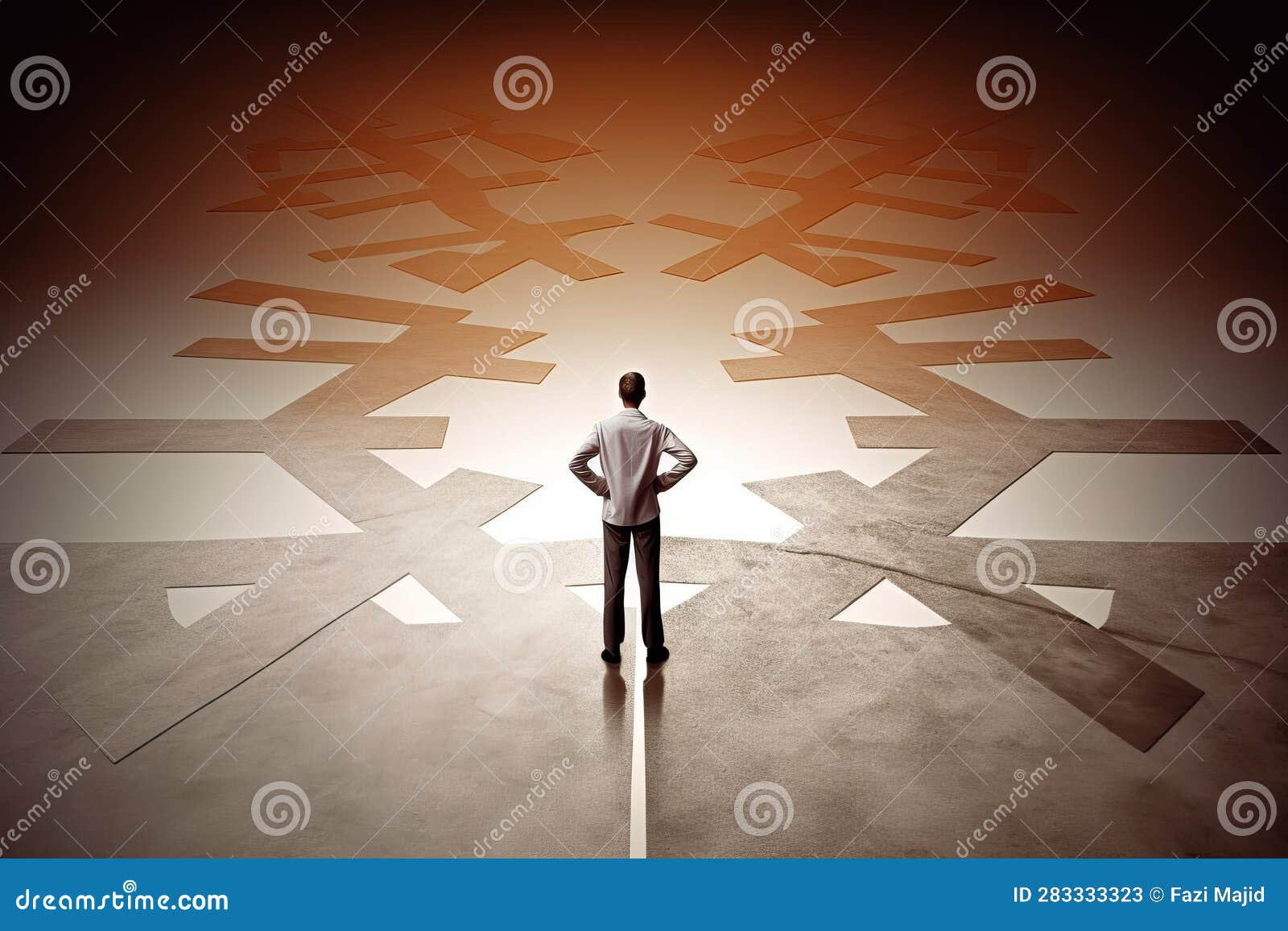 Concept of Decision Making with a Man Who Must Define the Direction of ...