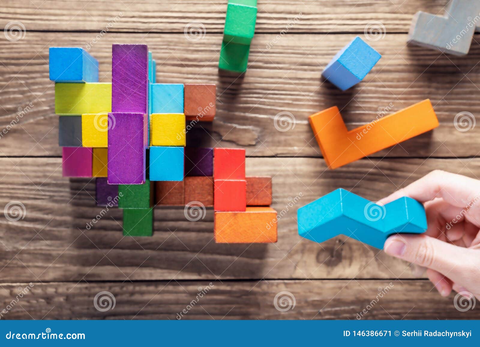 Concept of Decision Making Process, Logical Thinking. Hand Holding ...