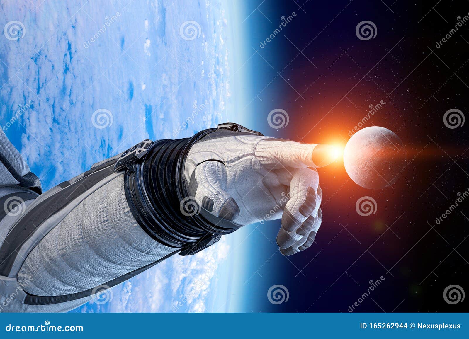 Concept of Deep Space Exploration. Mixed Media Stock Photo - Image of ...