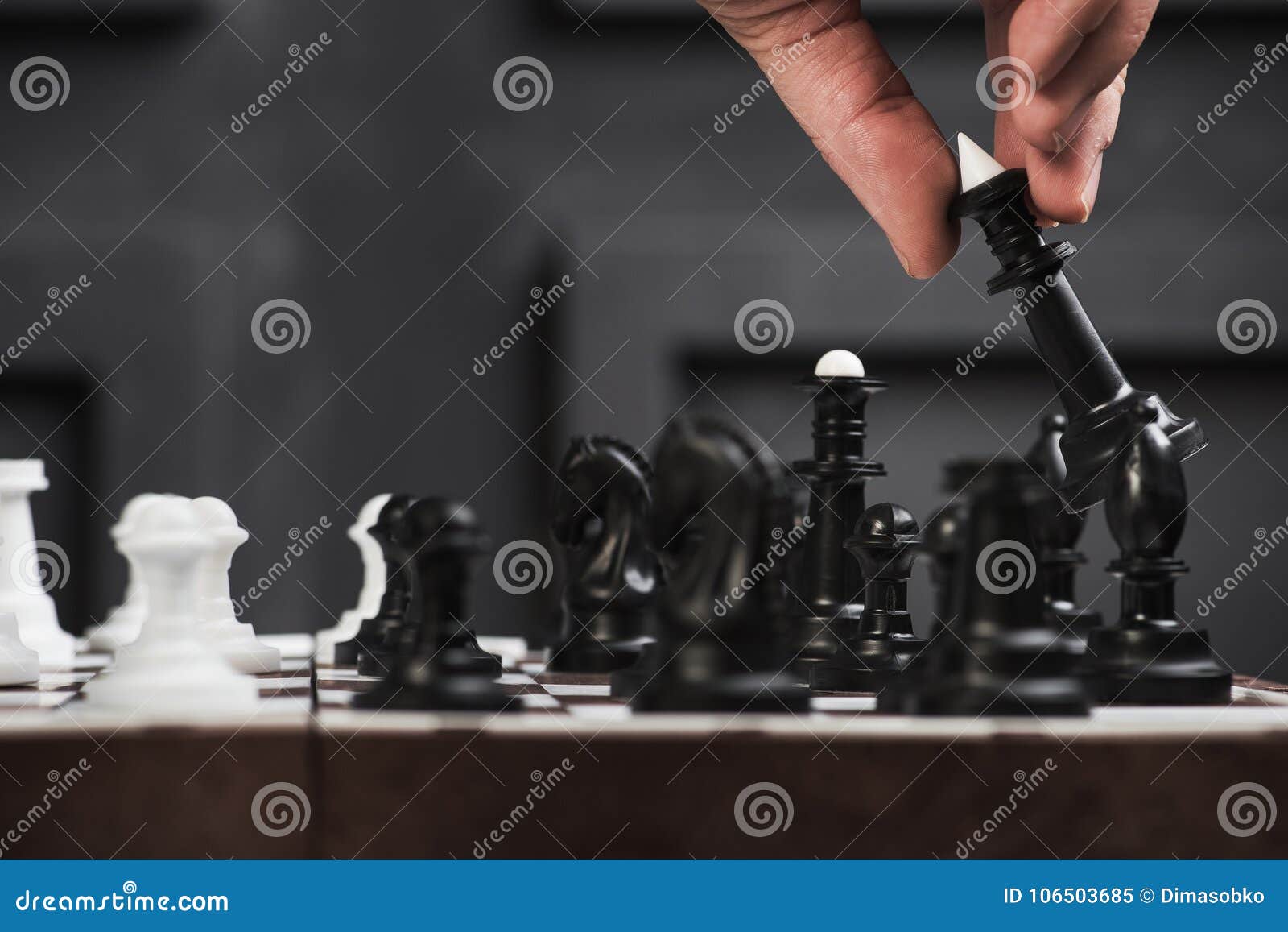 Defeat (chess On The Chocolate Chessboard) Stock Image | CartoonDealer ...
