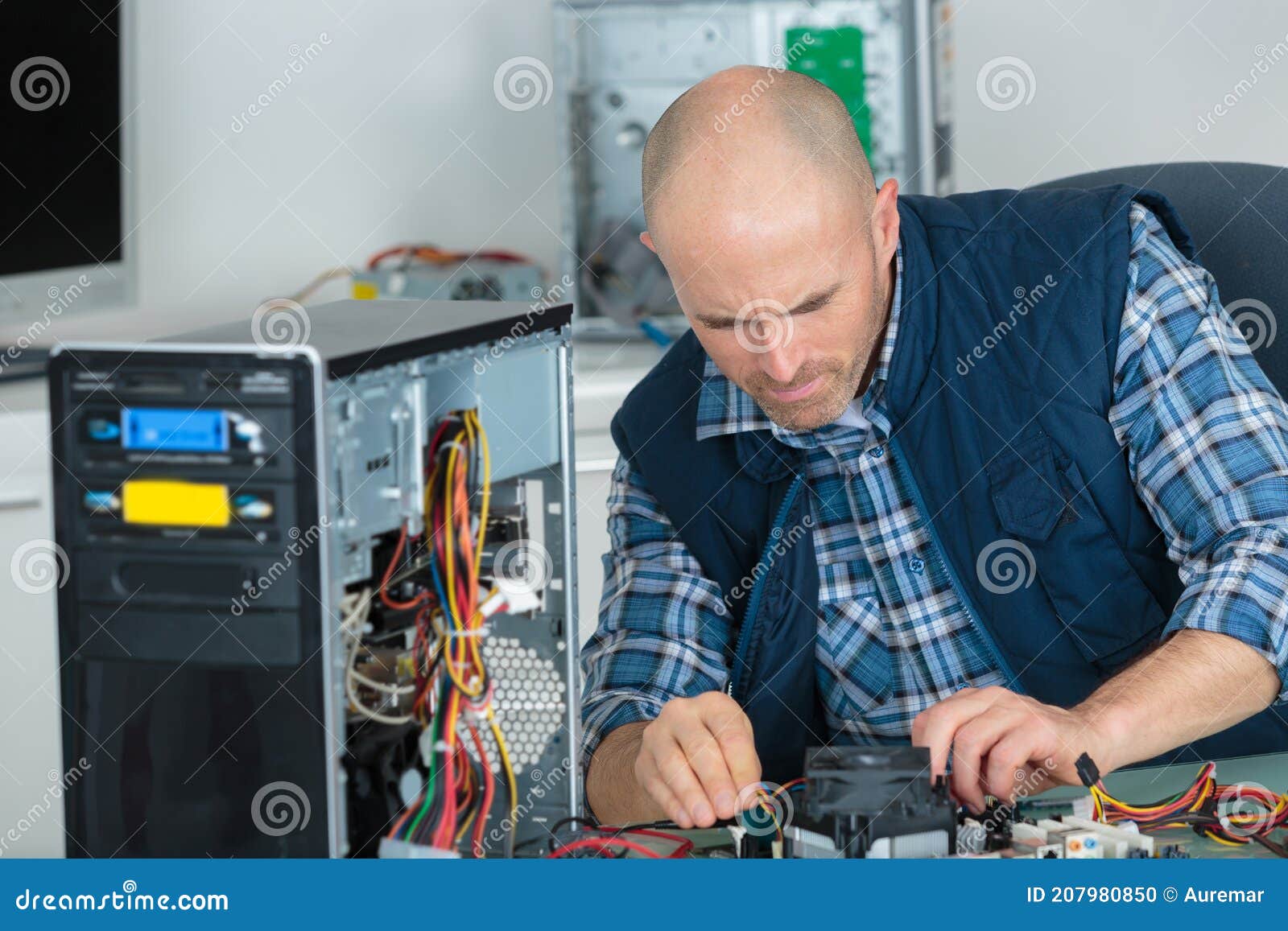 Concept Defects in Hardware Stock Photo - Image of wire, computer ...