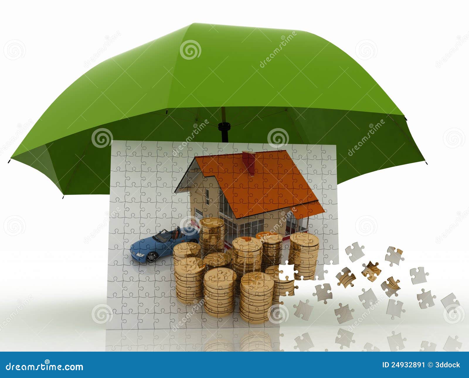 Concept of Defence of Property Stock Illustration - Illustration of ...