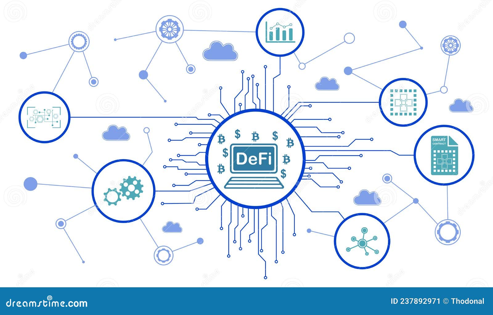 Concept of defi stock illustration. Illustration of finance - 237892971