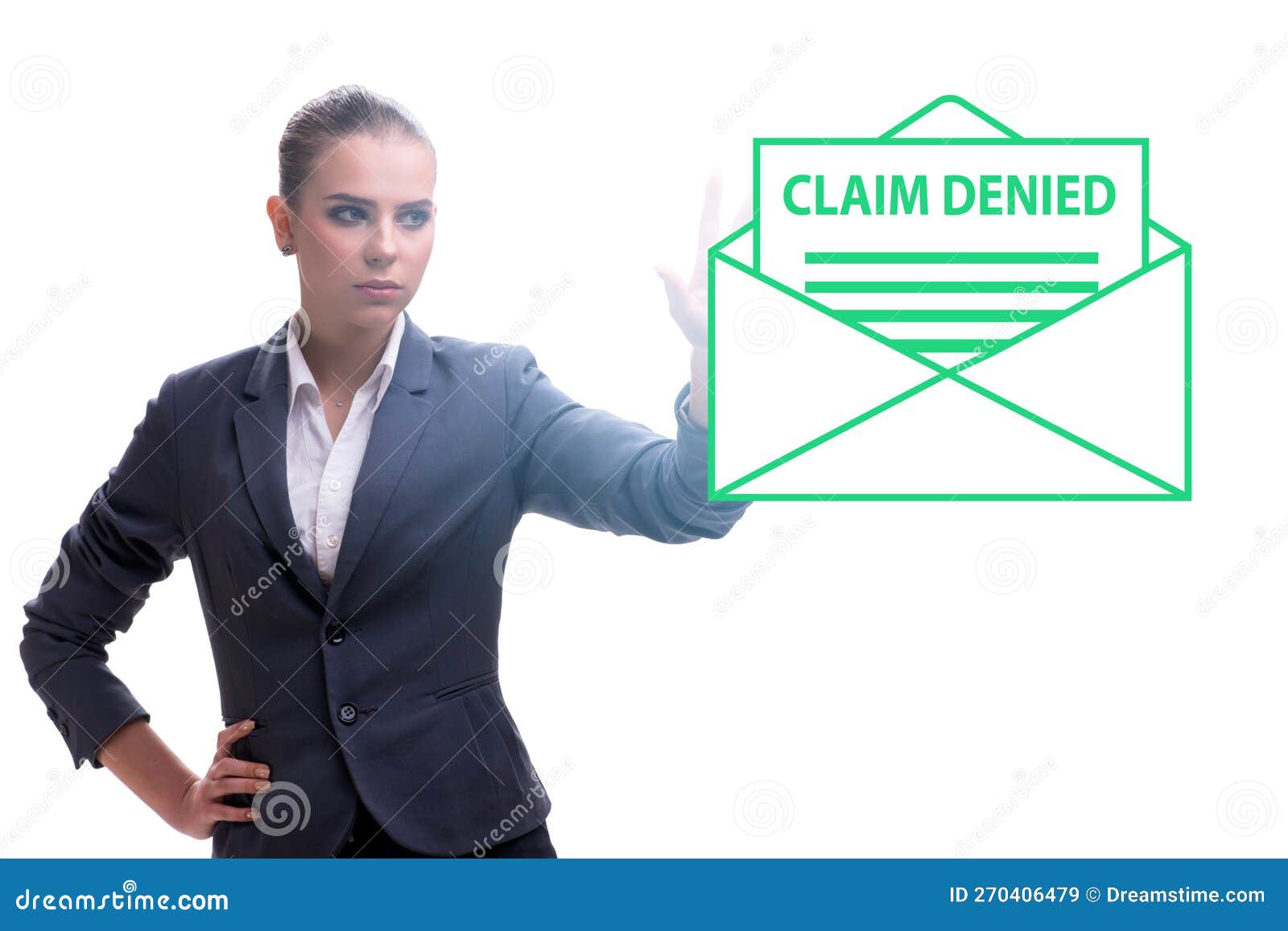 Concept of Denying Medical Insurance Claim Stock Image - Image of paper ...