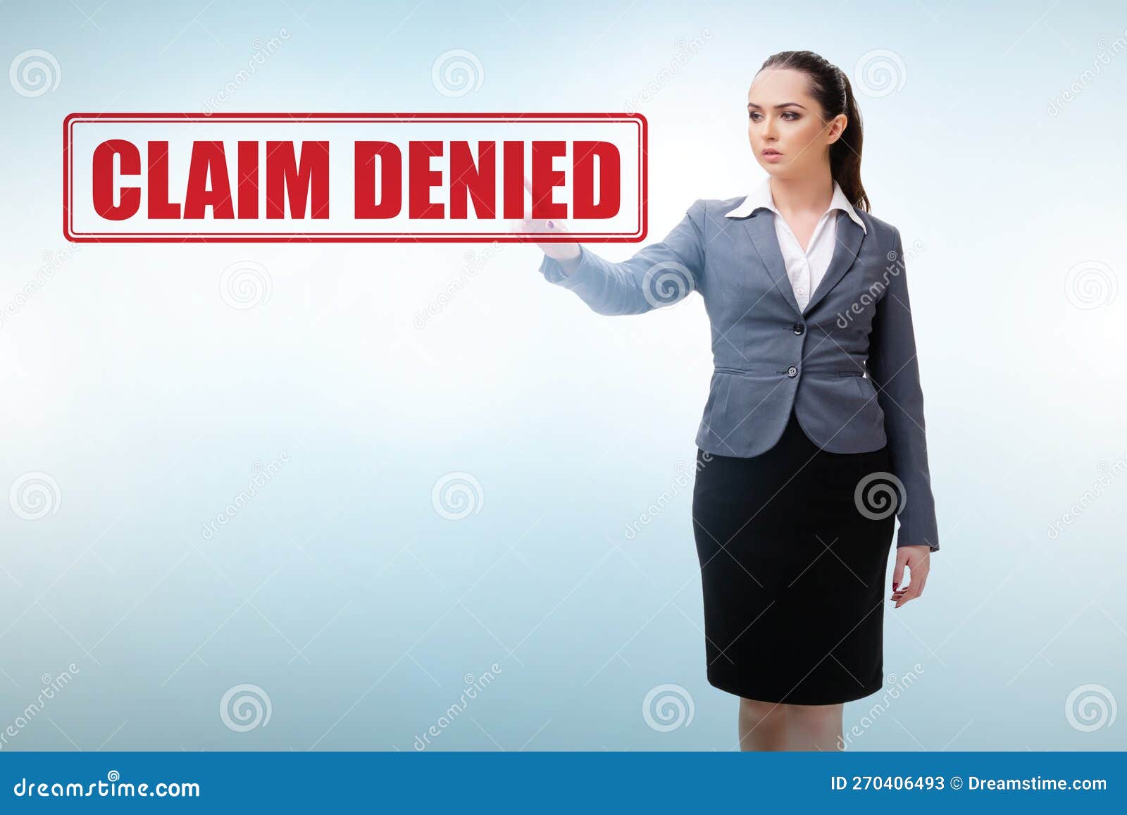 Concept of Denying Medical Insurance Claim Stock Illustration ...