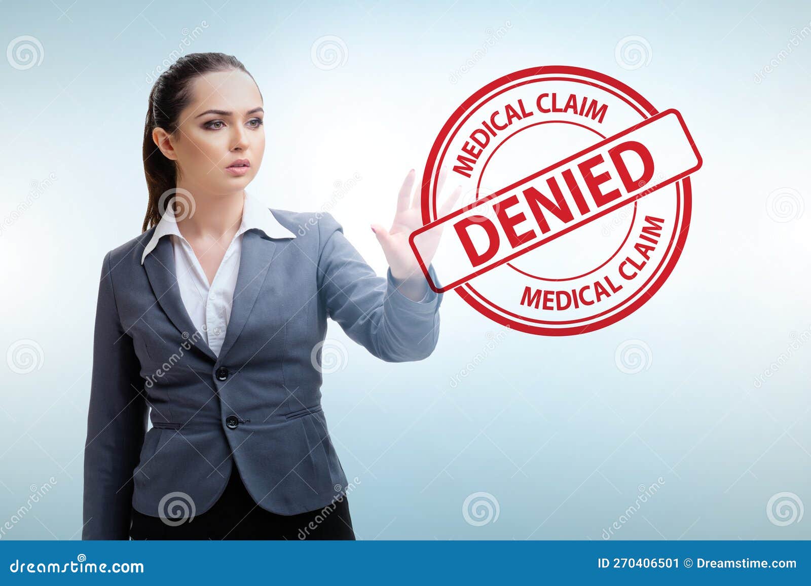 Concept of Denying Medical Insurance Claim Stock Image - Image of ...