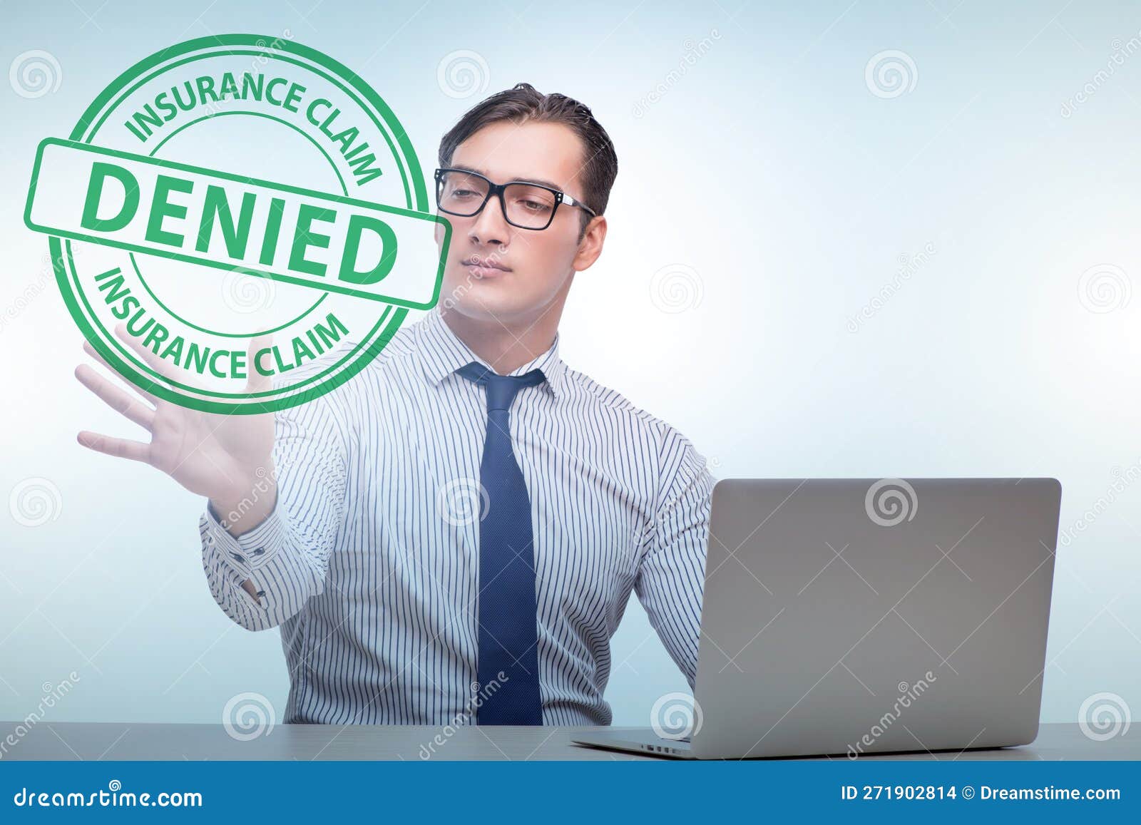 Concept of Denying Medical Insurance Claim Stock Photo - Image of care ...