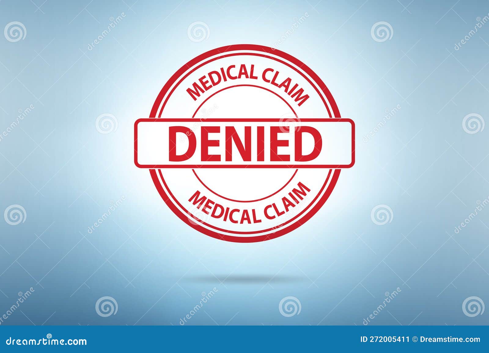 Concept of Denying Medical Insurance Claim Stock Illustration ...