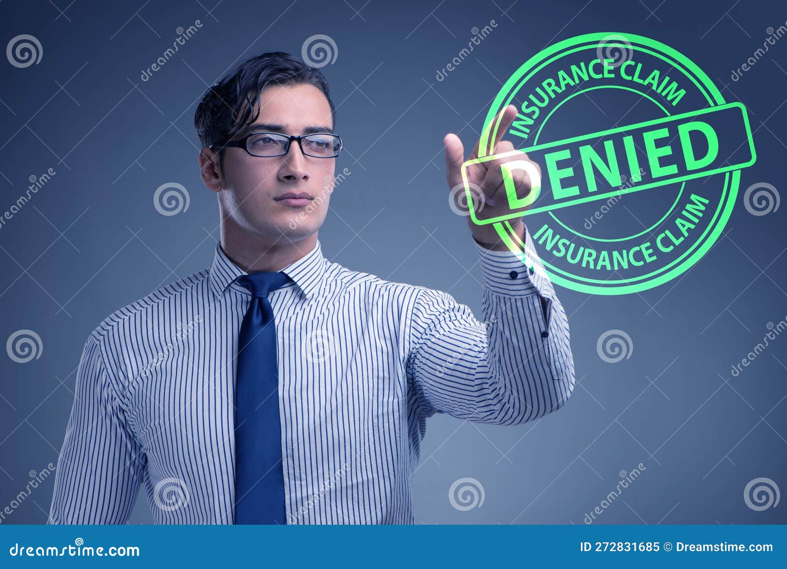 Concept of Denying Medical Insurance Claim Stock Image - Image of ...