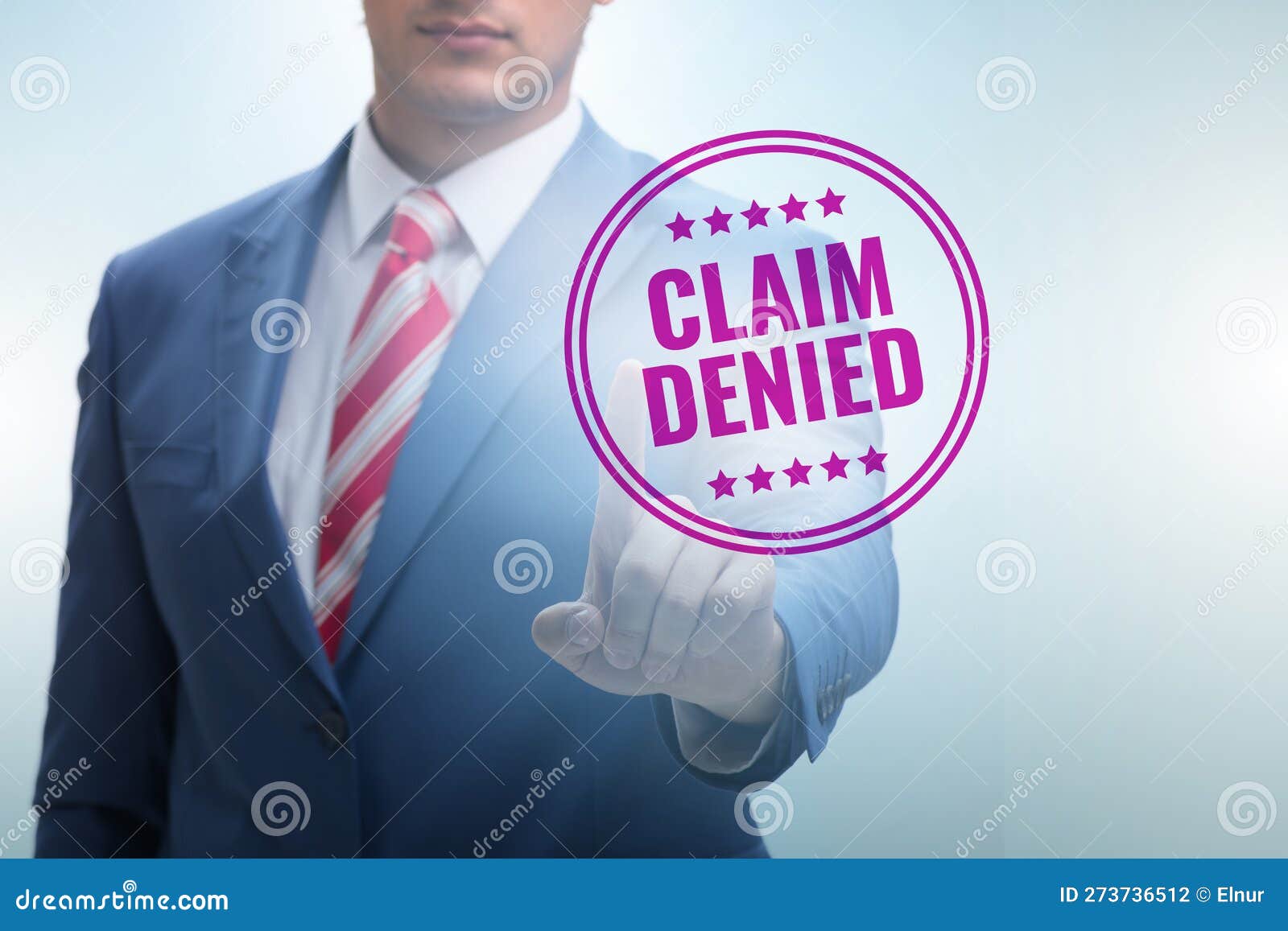 Concept of Denying Medical Insurance Claim Stock Photo - Image of ...