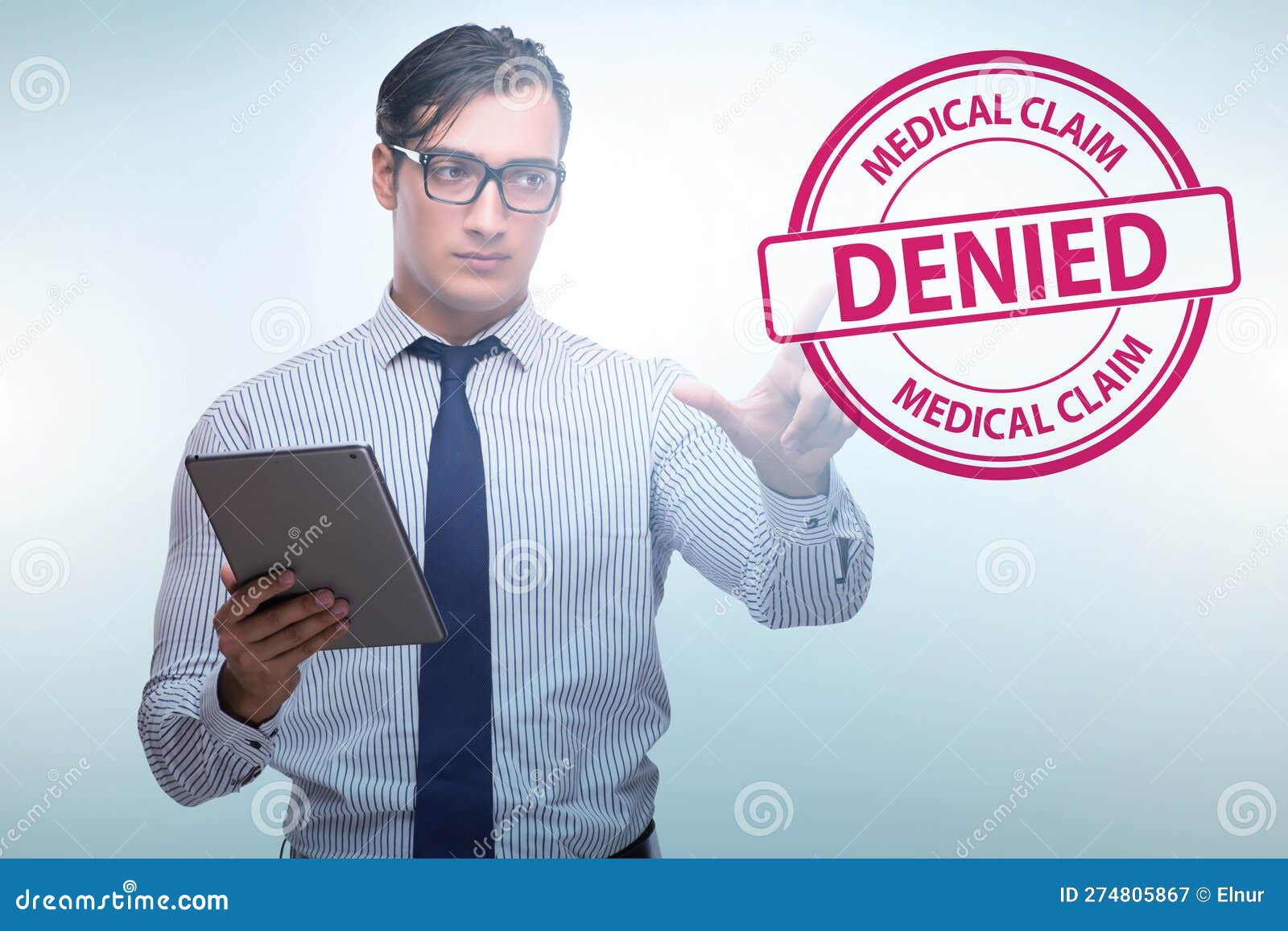 Concept of Denying Medical Insurance Claim Stock Image - Image of ...