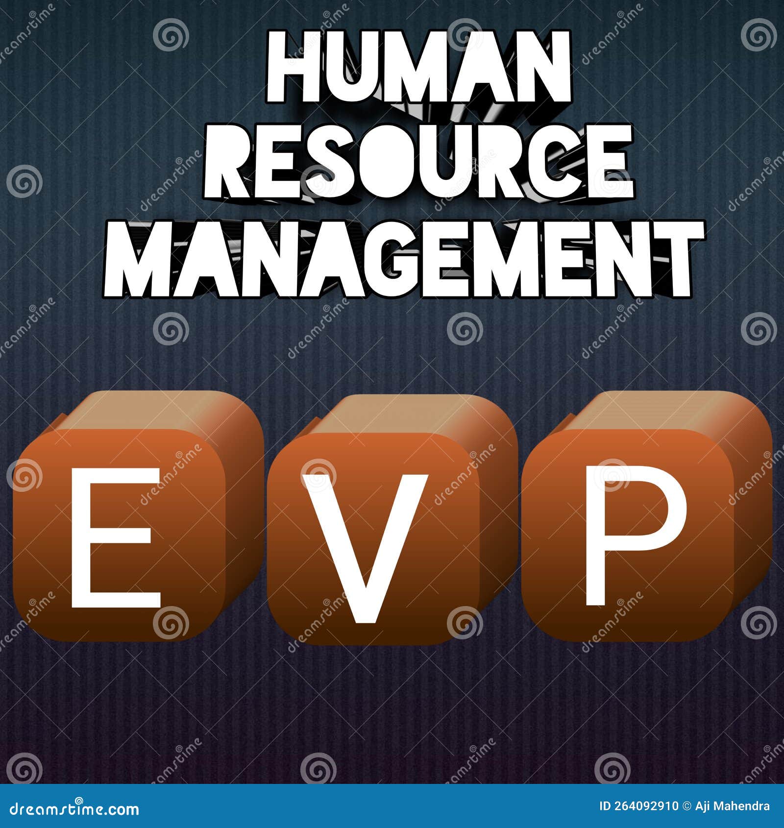 Concept Design Human Resource Management Method EVP Stock Illustration ...