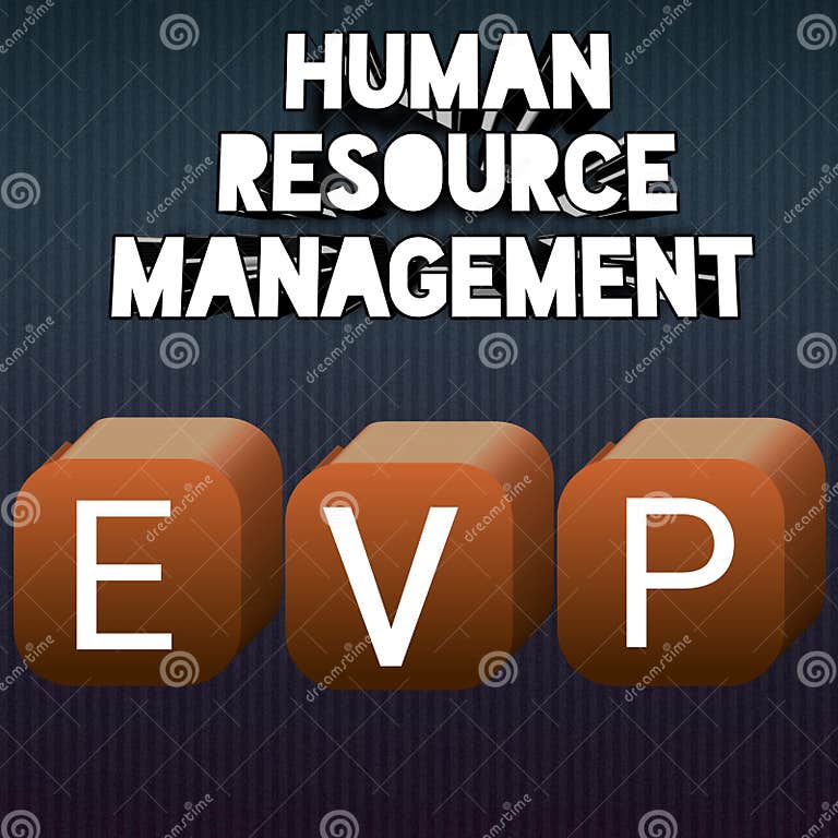 Concept Design Human Resource Management Method EVP Stock Illustration ...