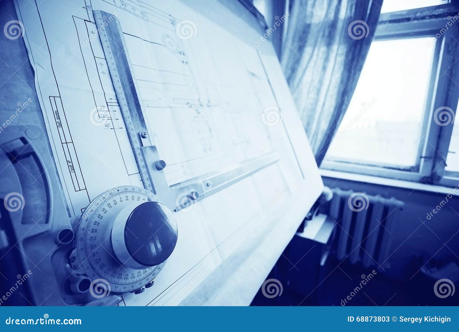Concept Designer Drawing Engineer Stock Image - Image of document ...