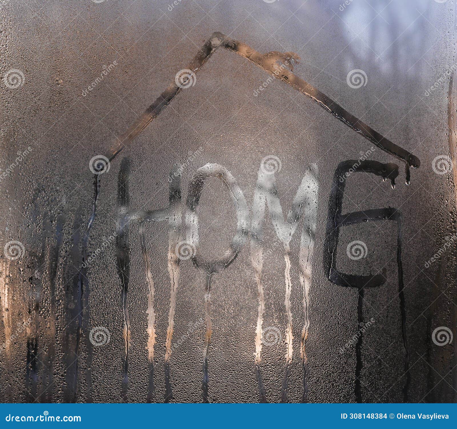 The Concept of a Destroyed or Lost House. Stock Photo - Image of drop ...