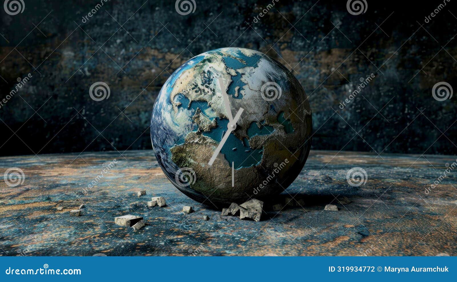 The Concept of Destruction and Pollution of the Planet Earth Over Time ...