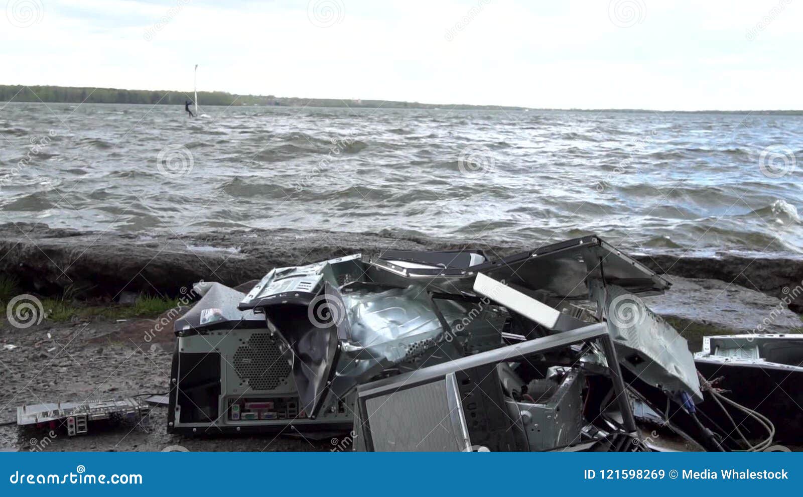 The Concept of Destruction of Technology. Smashing a Computer with ...