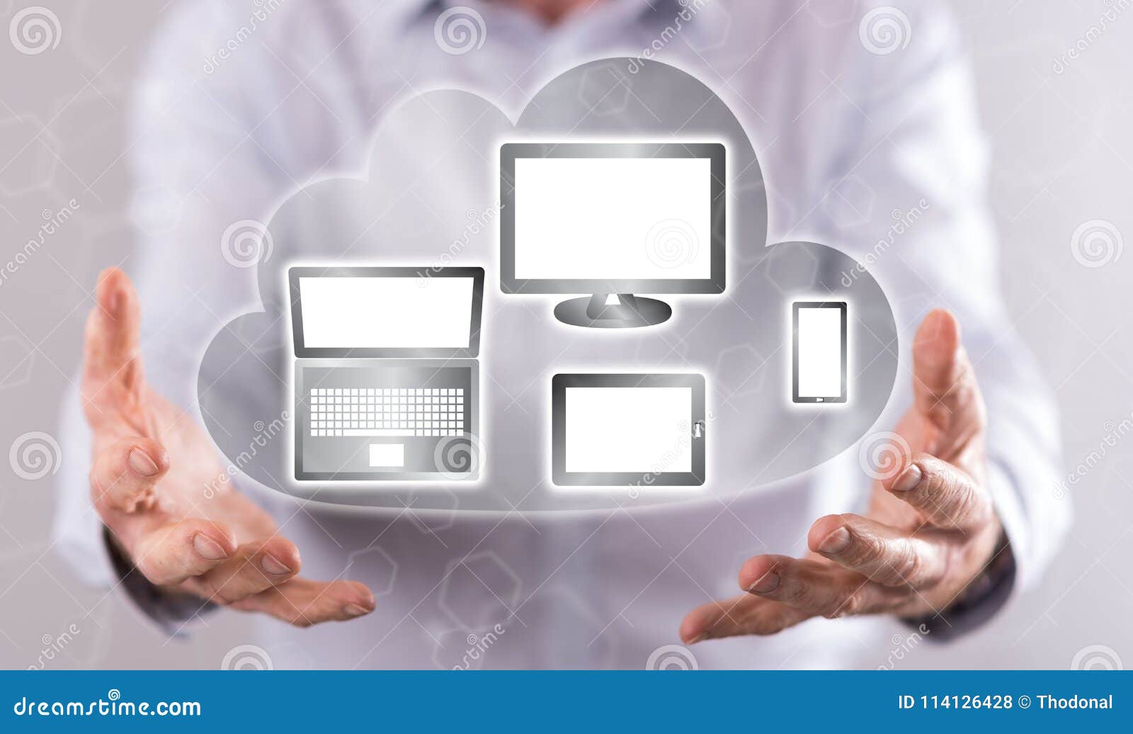 Concept of Devices Connection Stock Photo - Image of connecting ...