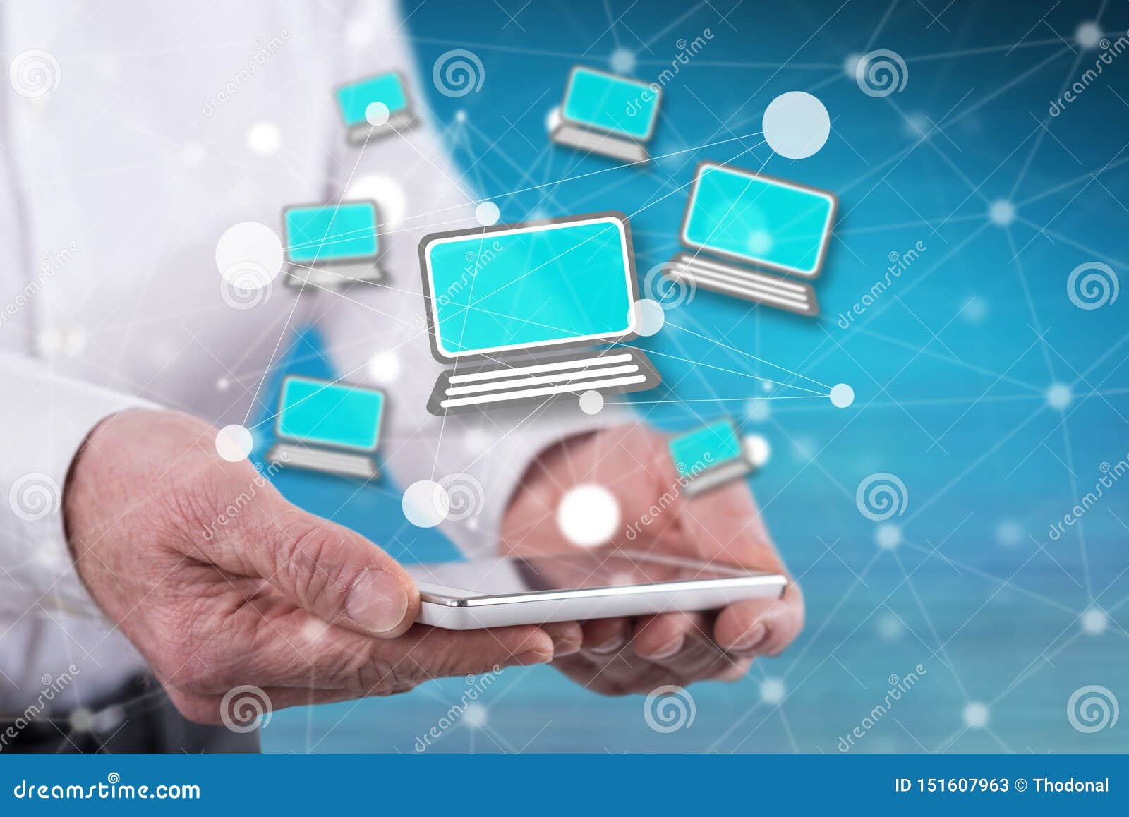 Concept of Devices Connection Stock Image - Image of digital ...