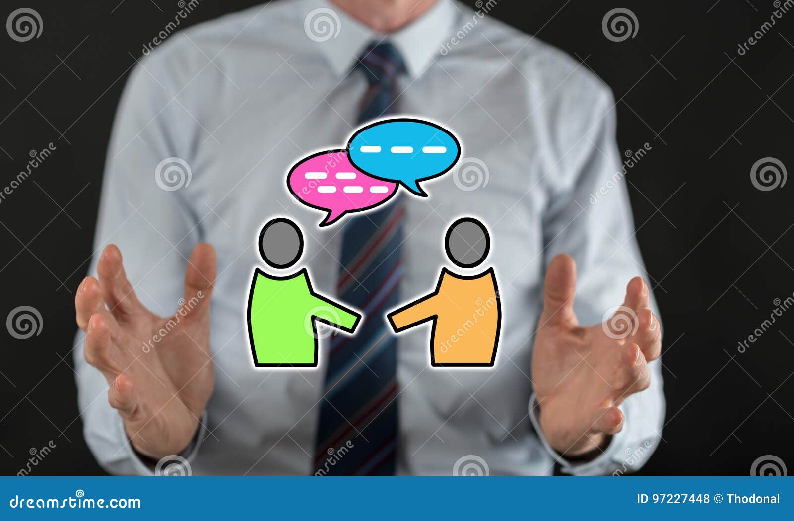Concept of dialog stock photo. Image of business, communication - 97227448