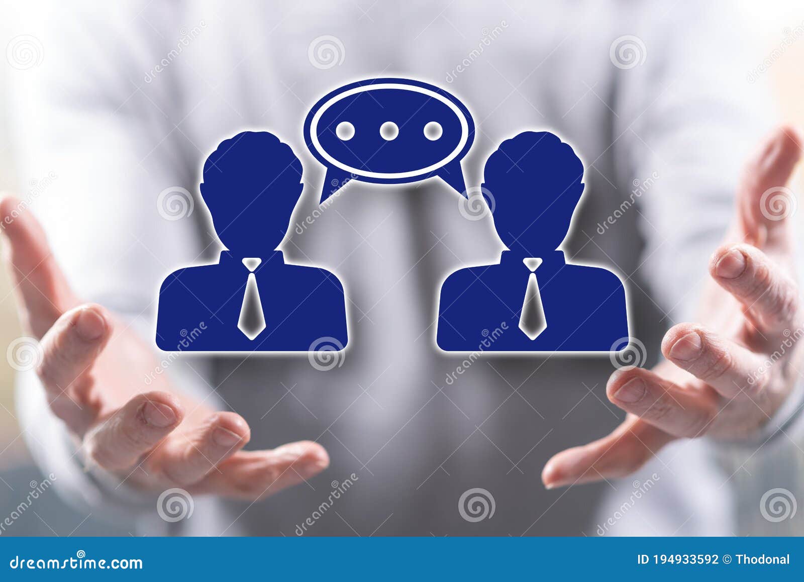 Concept of dialogue stock photo. Image of message, business - 194933592
