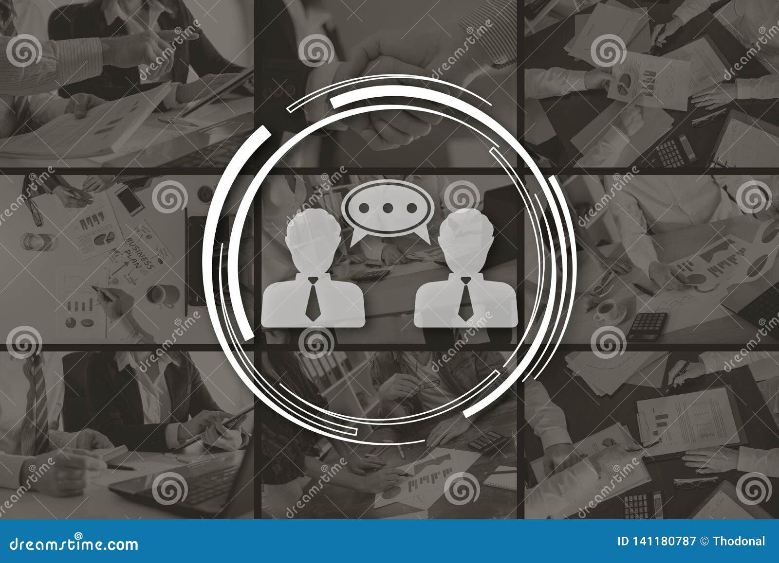 Concept of dialogue stock image. Image of talk, silhouette - 141180787