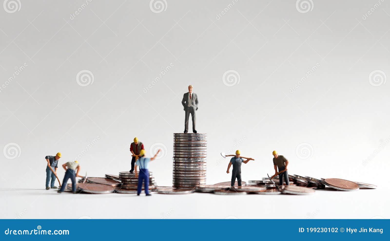 The Concept of Differences between Social Income and Labor. Stock Photo ...