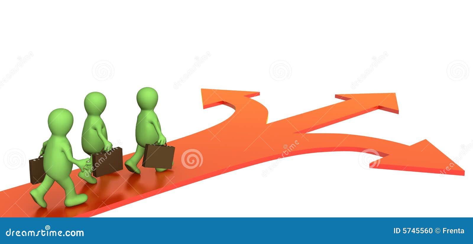 Concept - Different Direction in Business Stock Illustration ...