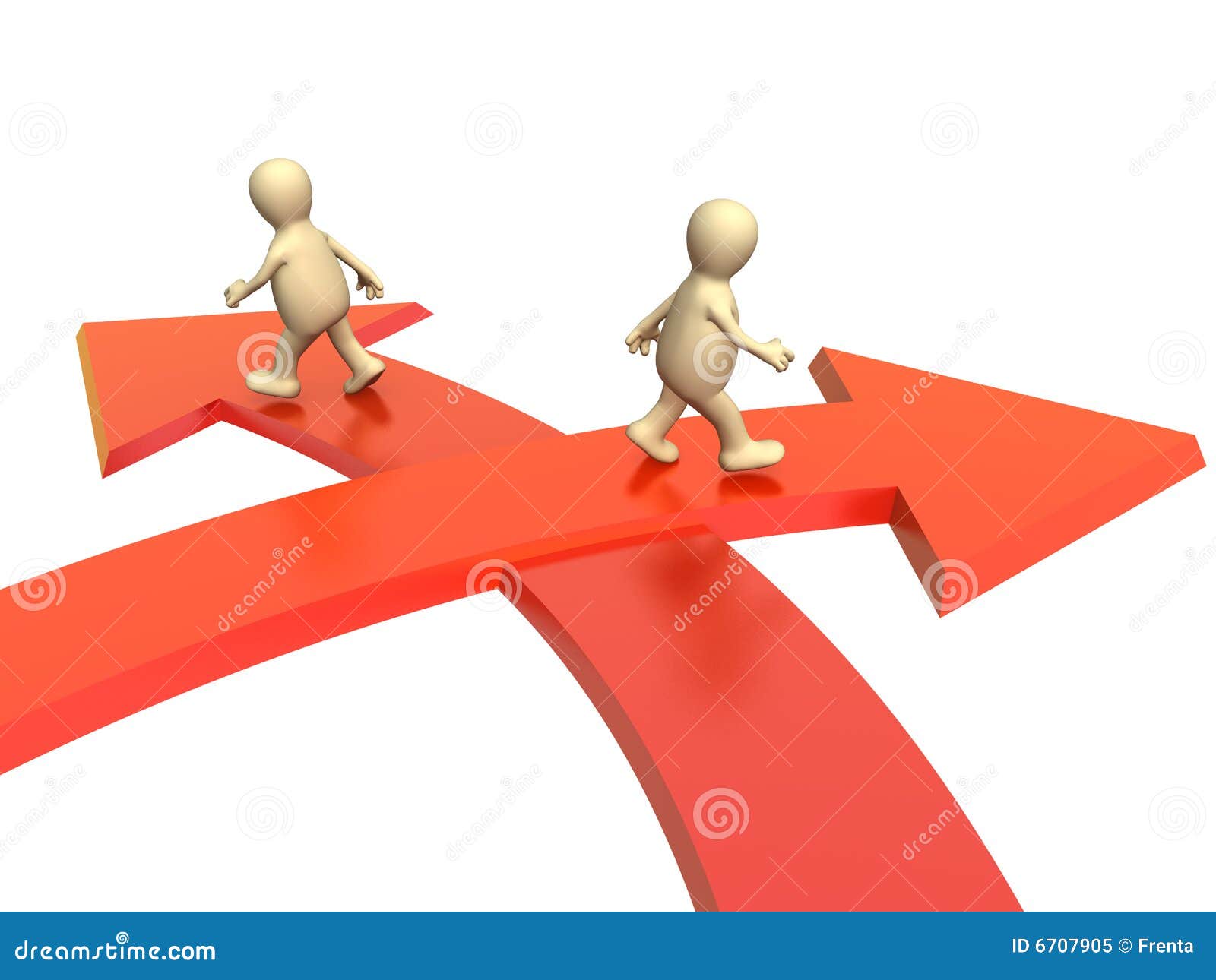 Concept - Different Direction in Business Stock Illustration ...