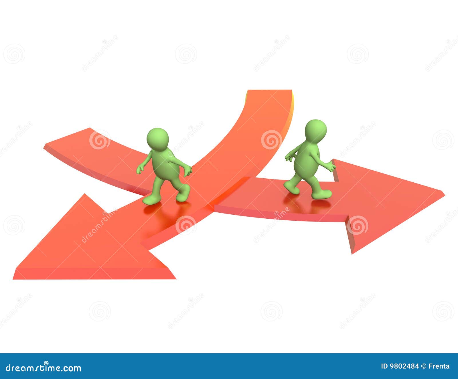 Concept - Different Direction in Business Stock Illustration ...