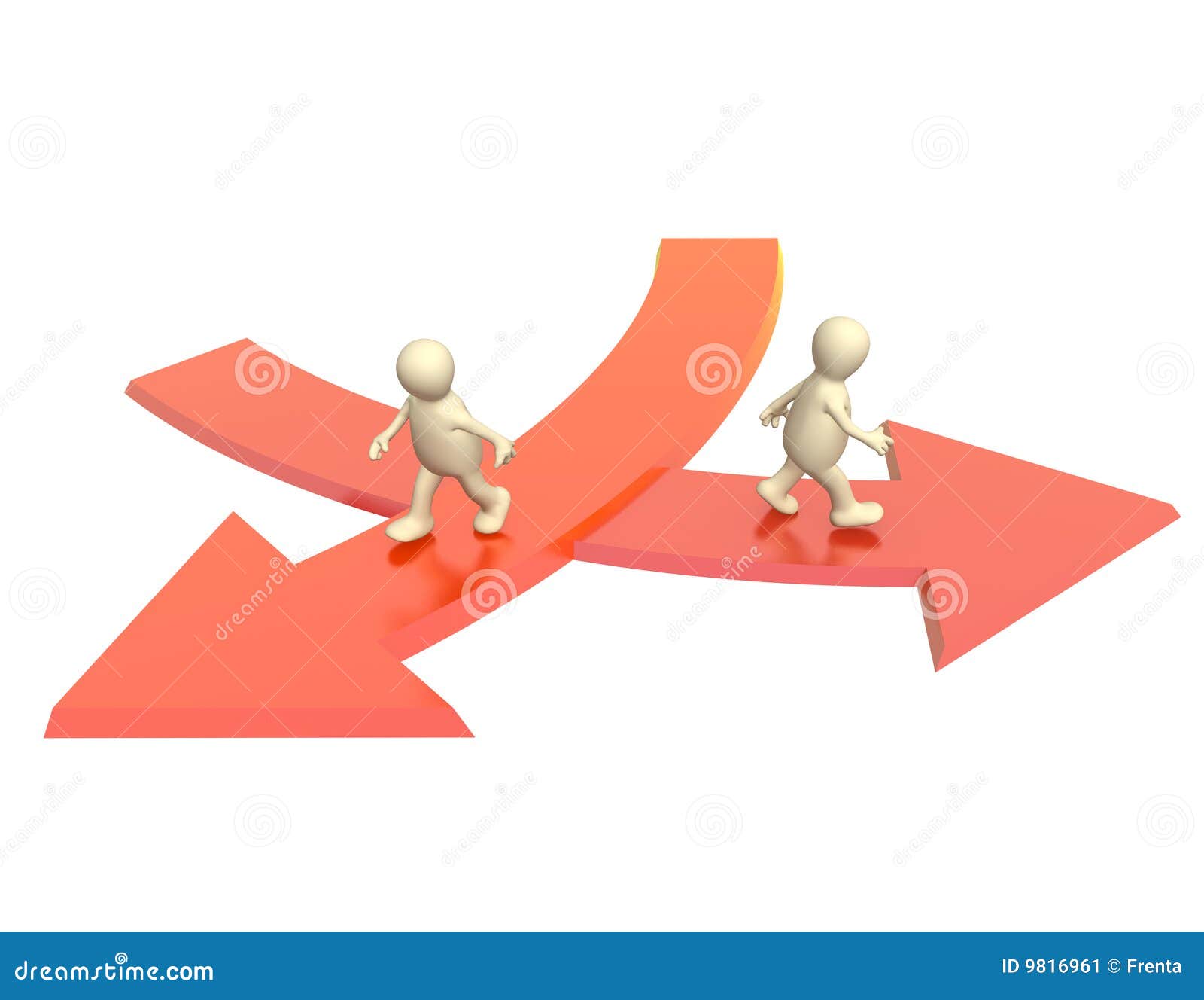 Concept - Different Direction in Business Stock Illustration ...
