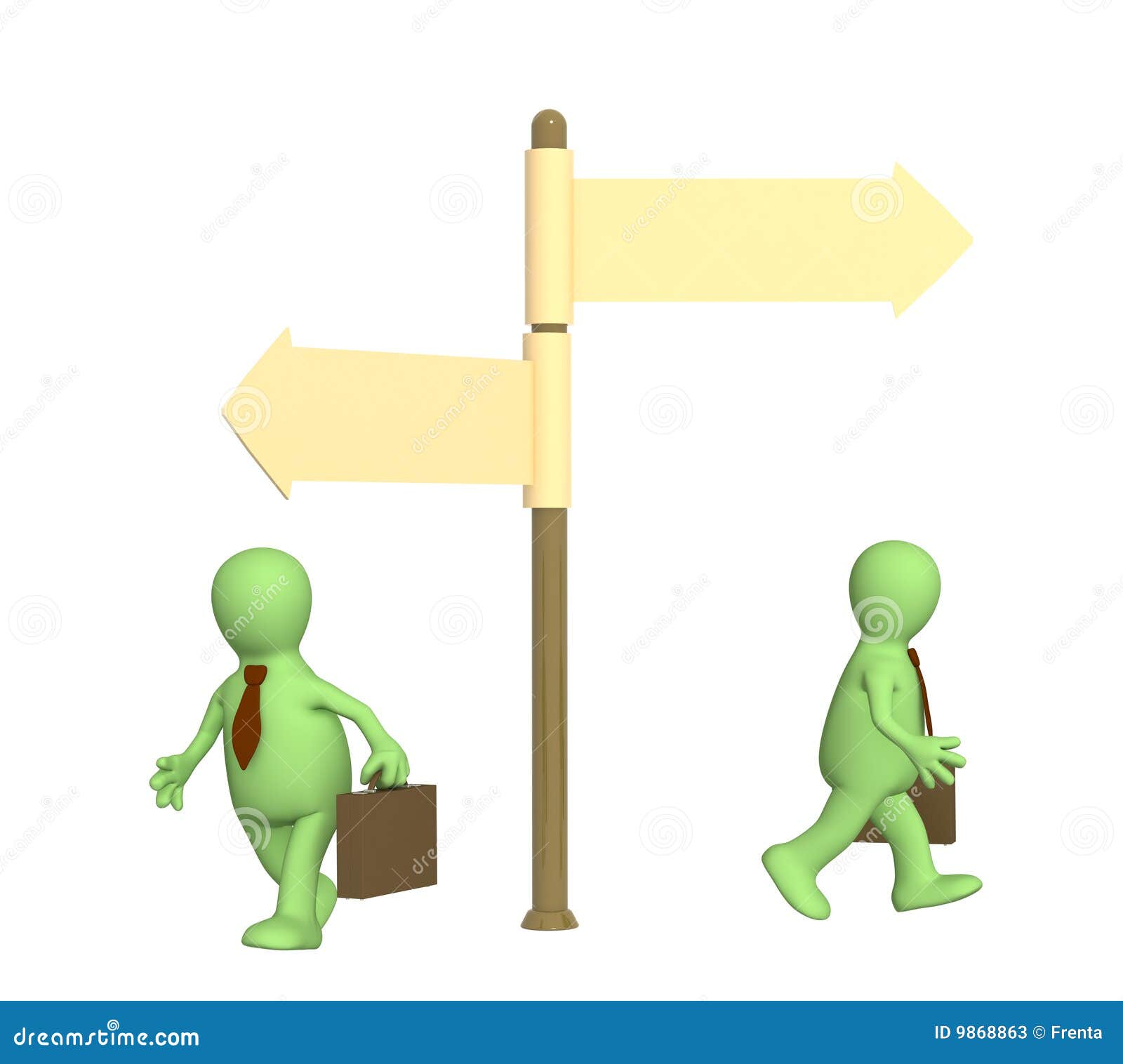 Concept - Different Direction in Business Stock Illustration ...