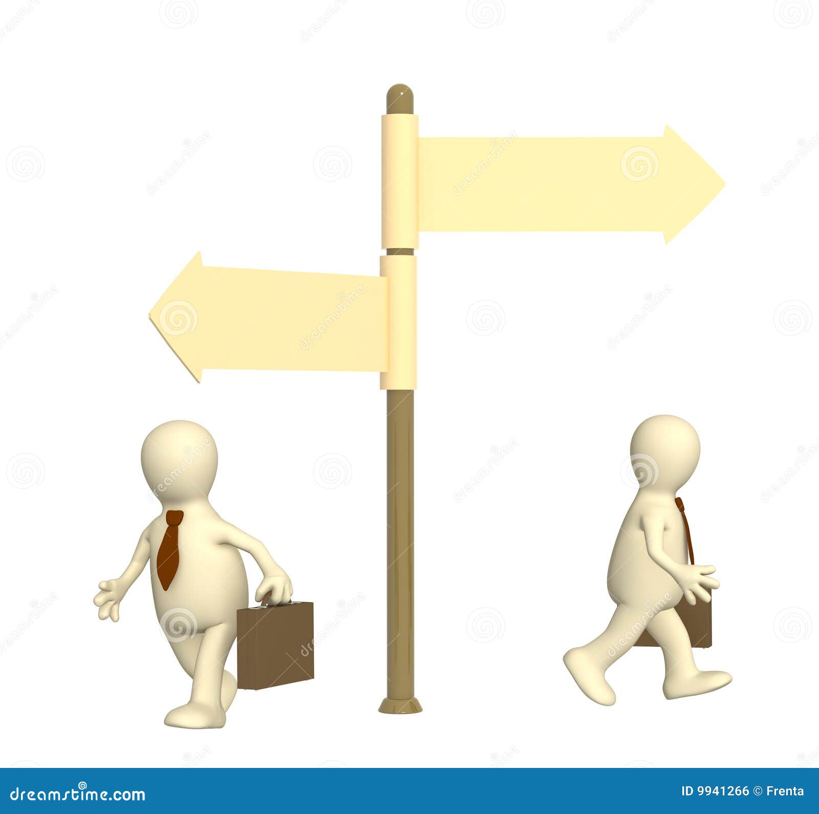 Concept - Different Direction in Business Stock Illustration ...