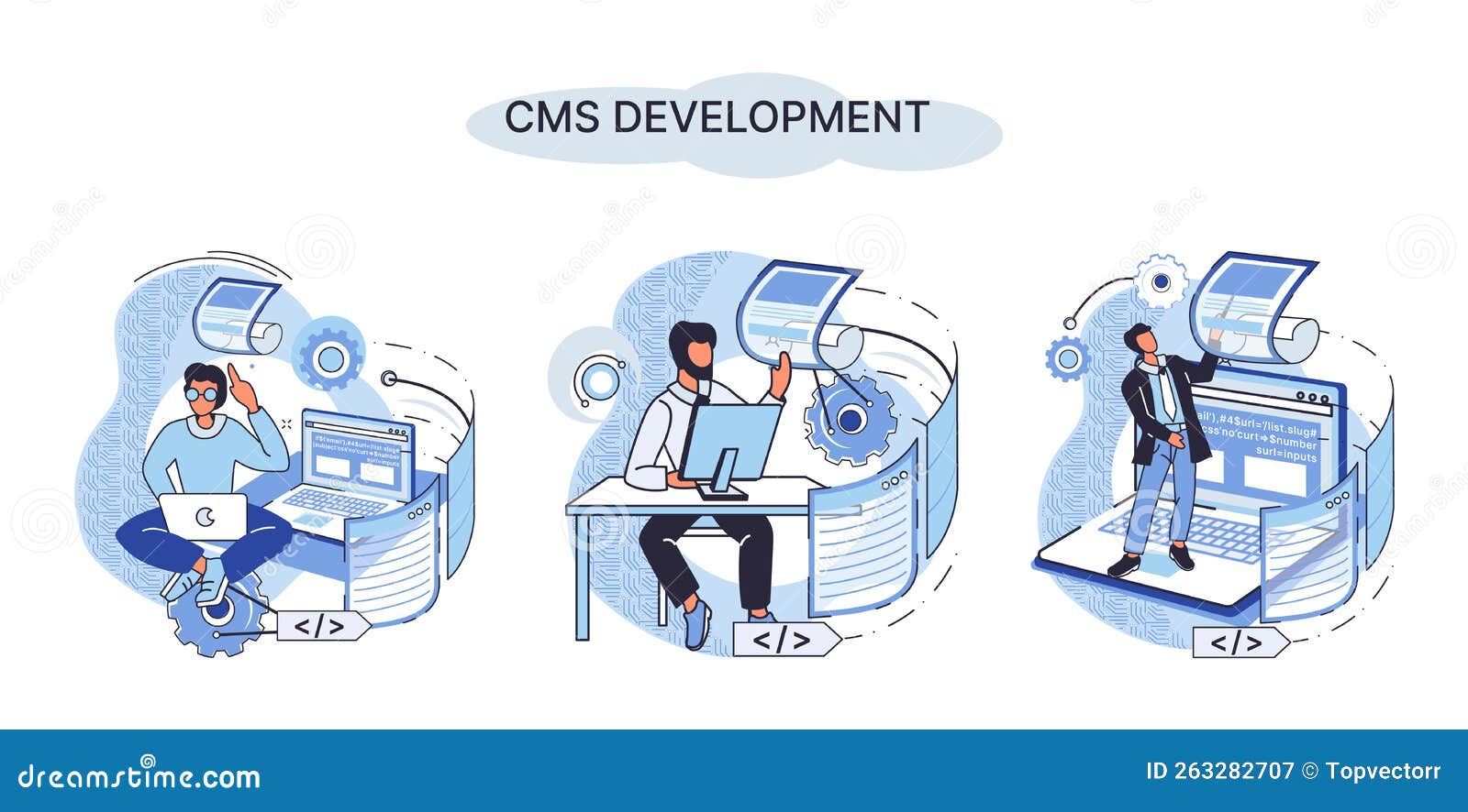Concept of Digital Content Management System, CMS Development Software ...