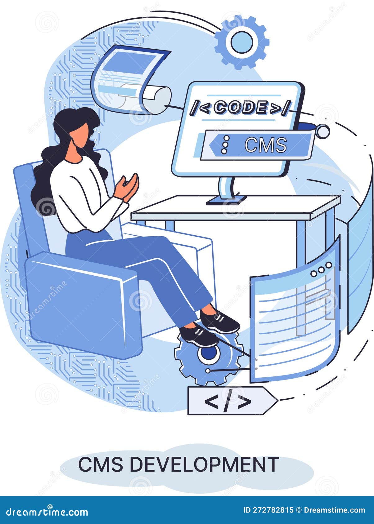 Concept of Digital Content Management System, CMS Development Software ...