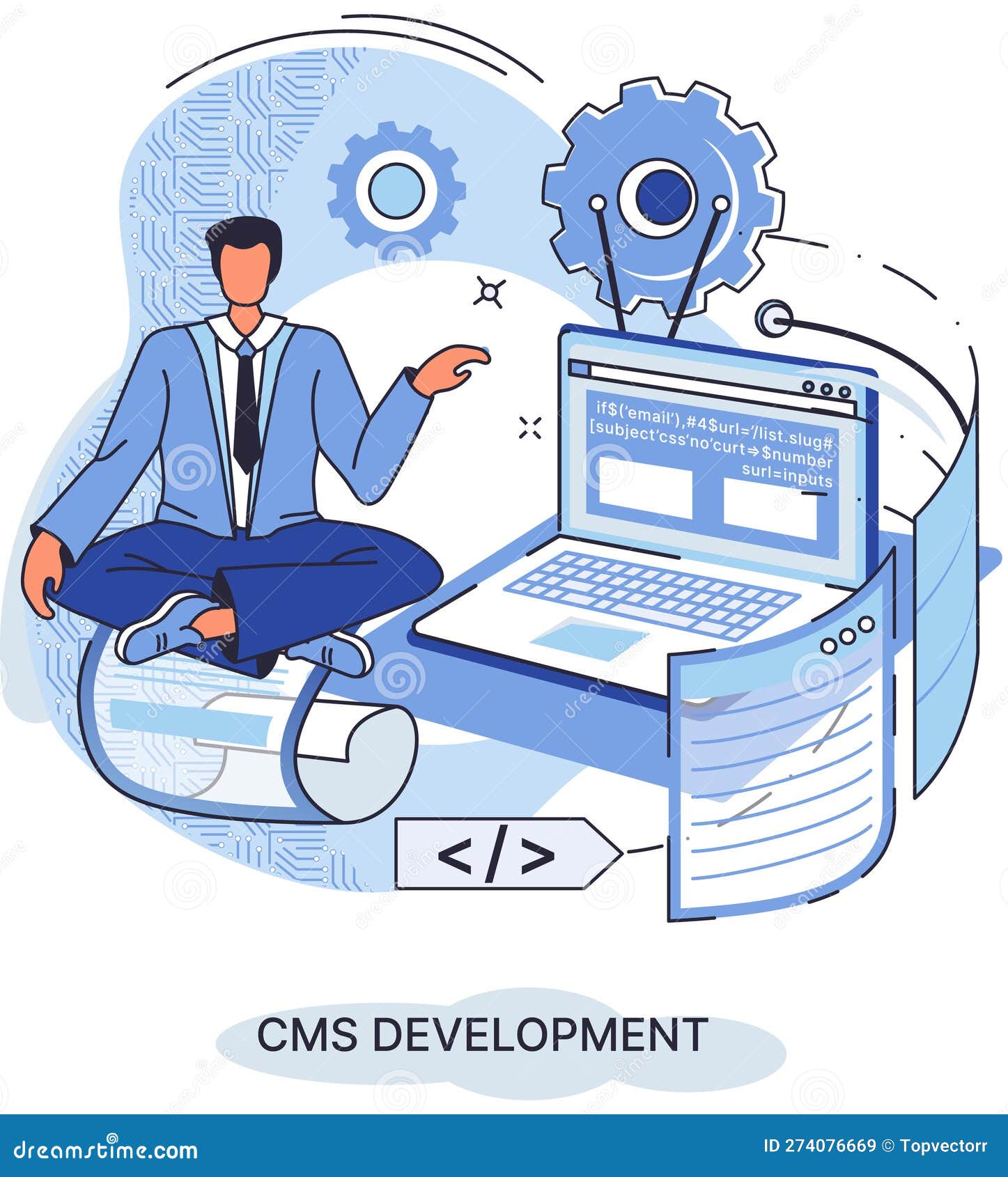 Concept of Digital Content Management System, CMS Development Software ...