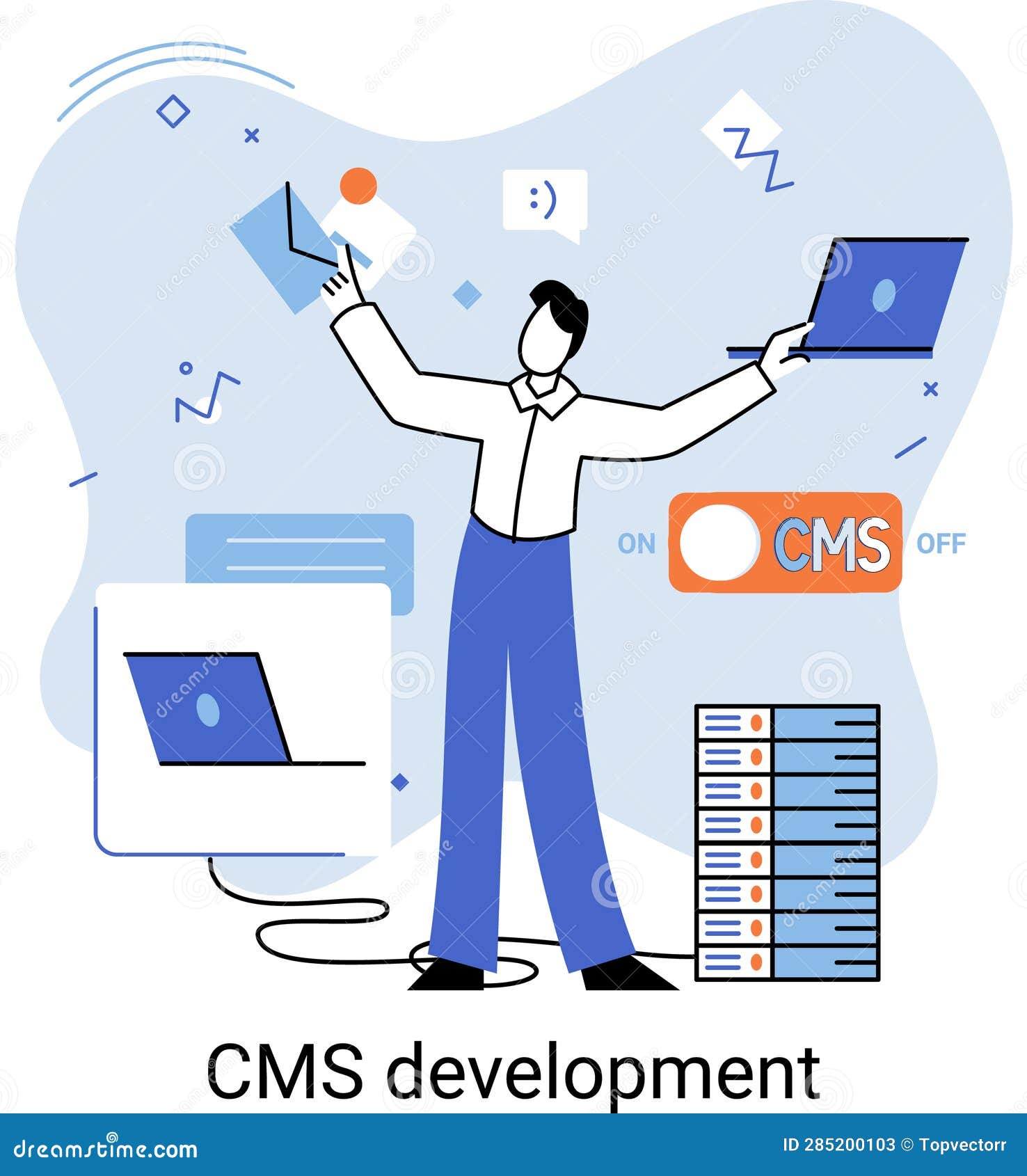Concept of Digital Content Management System, CMS Development Software ...