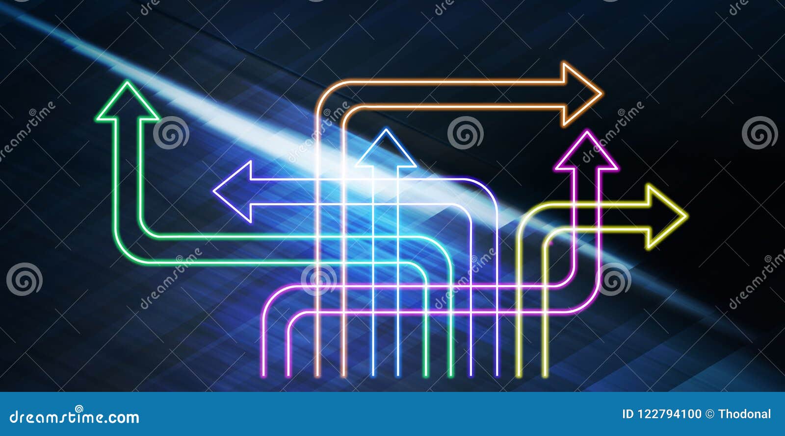 Concept of Digital Decision Stock Illustration - Illustration of ...