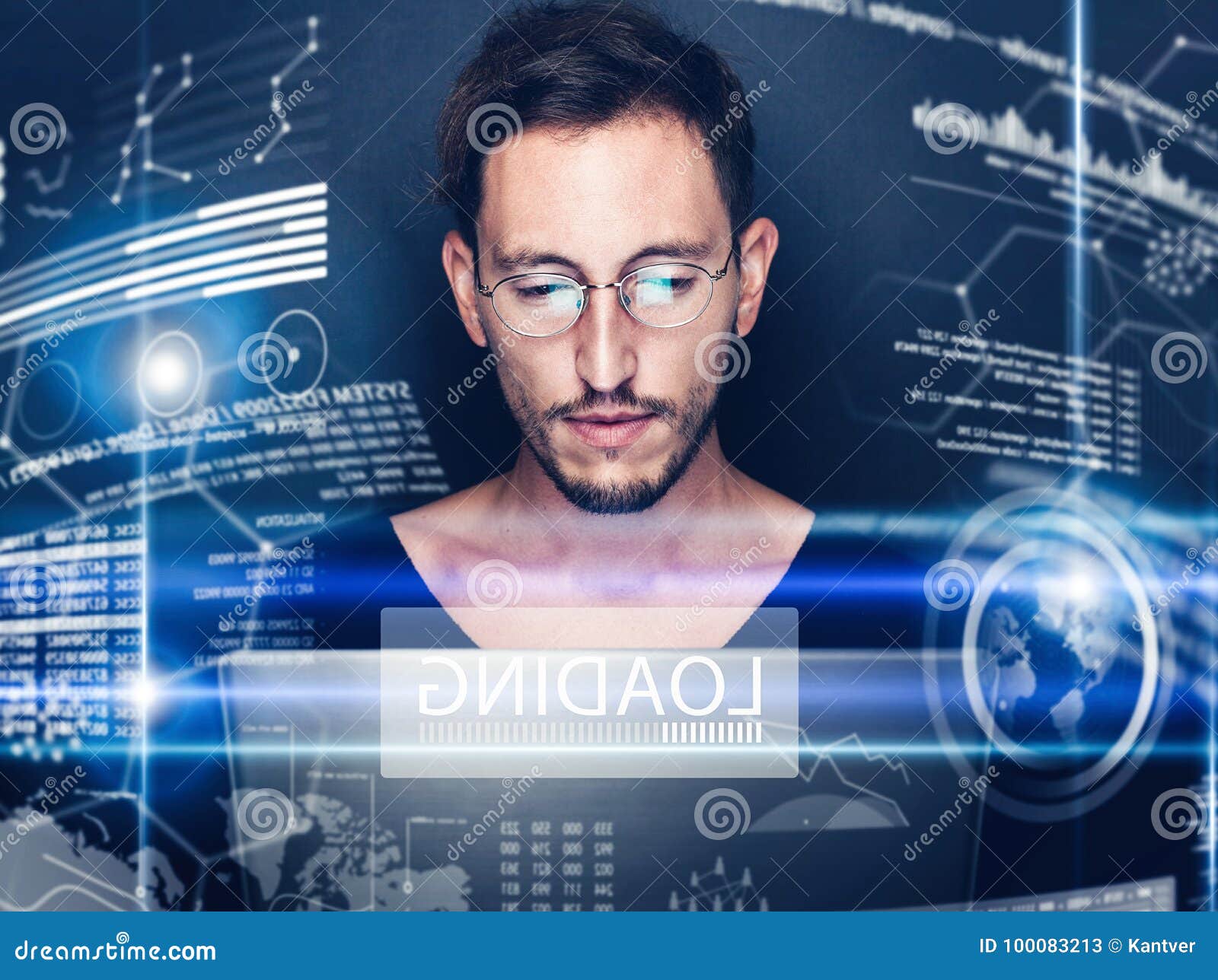Concept Of Digital Diagram Graph Interfaces Virtual Display Connections Screen Online Icon