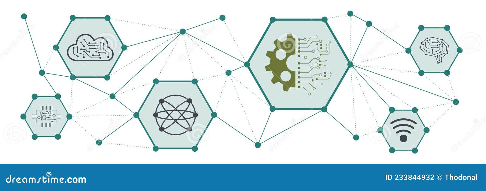 Concept of Digital Disruption Stock Illustration - Illustration of data ...