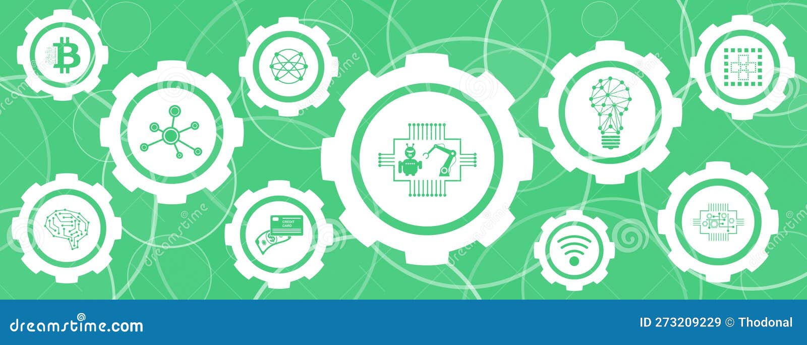 Concept of Digital Disruption Stock Illustration - Illustration of ...