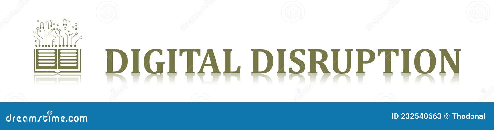 Concept of Digital Disruption Stock Illustration - Illustration of ...