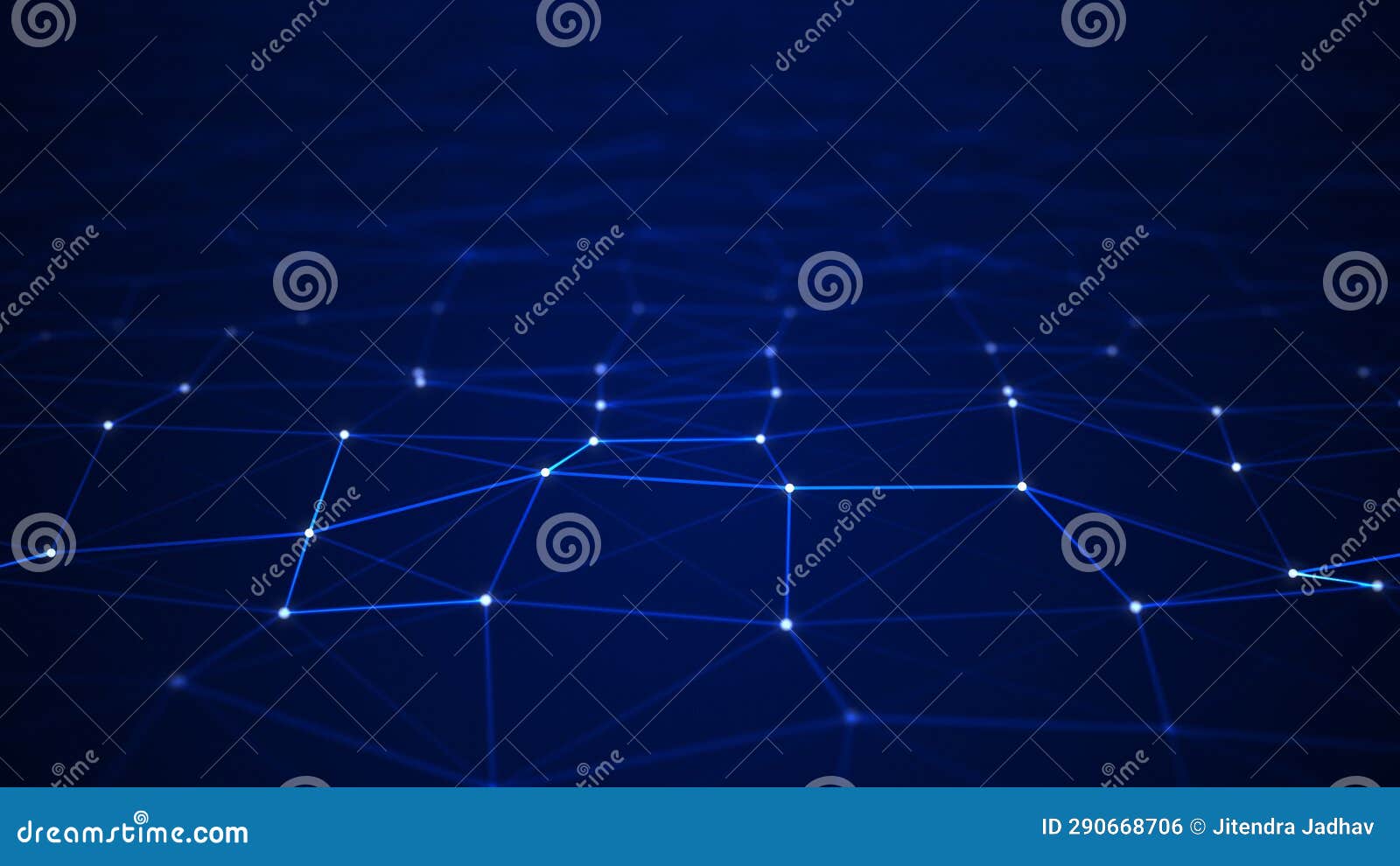 Concept for a Digital Network Using Plexus Technology Stock Photo ...