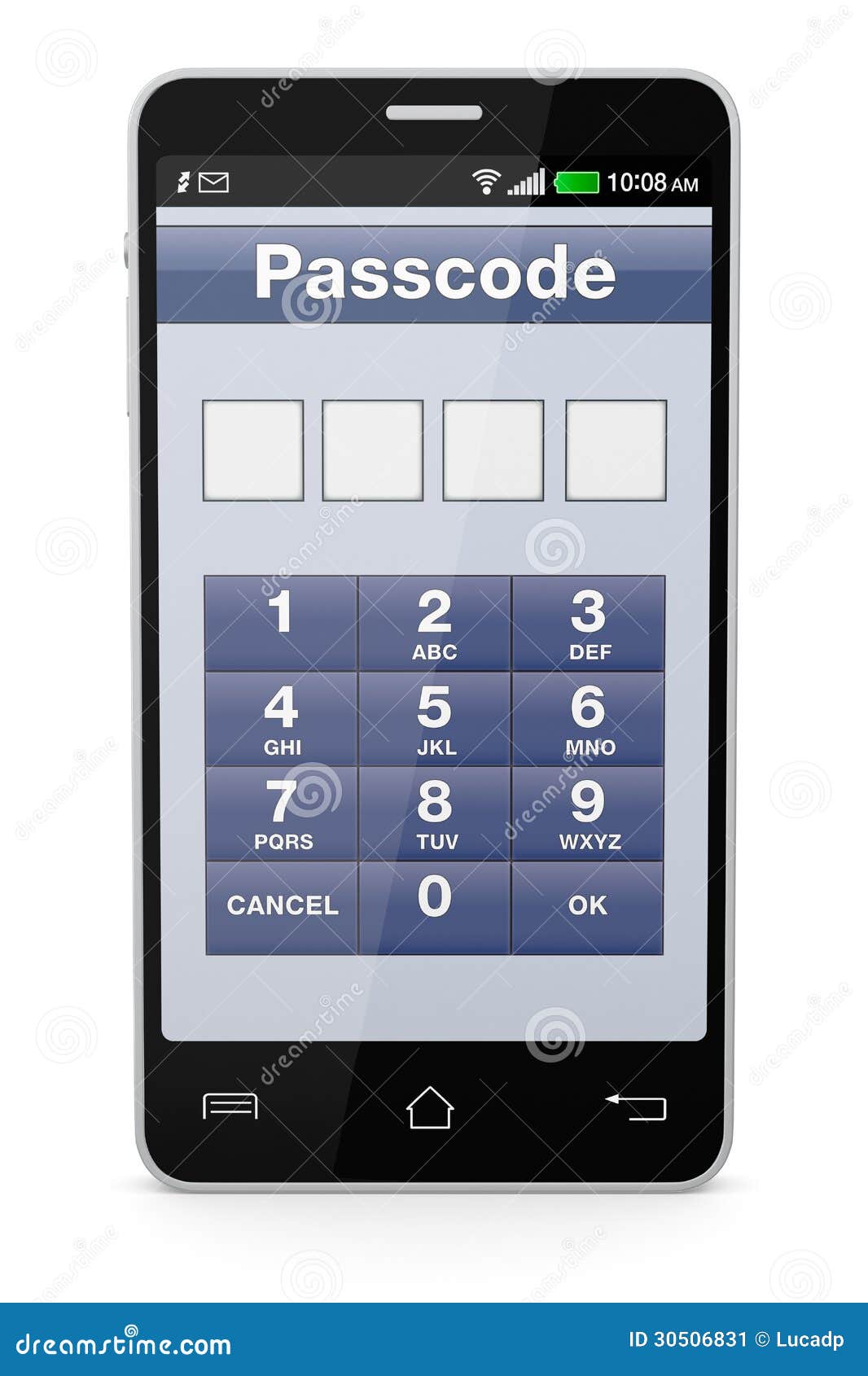 Concept of Digital Security Stock Illustration - Illustration of cell ...