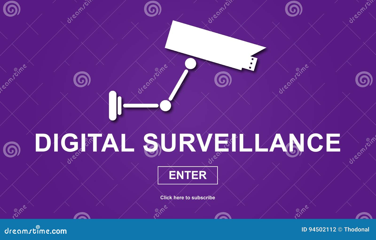 Concept of Digital Surveillance Stock Illustration - Illustration of ...