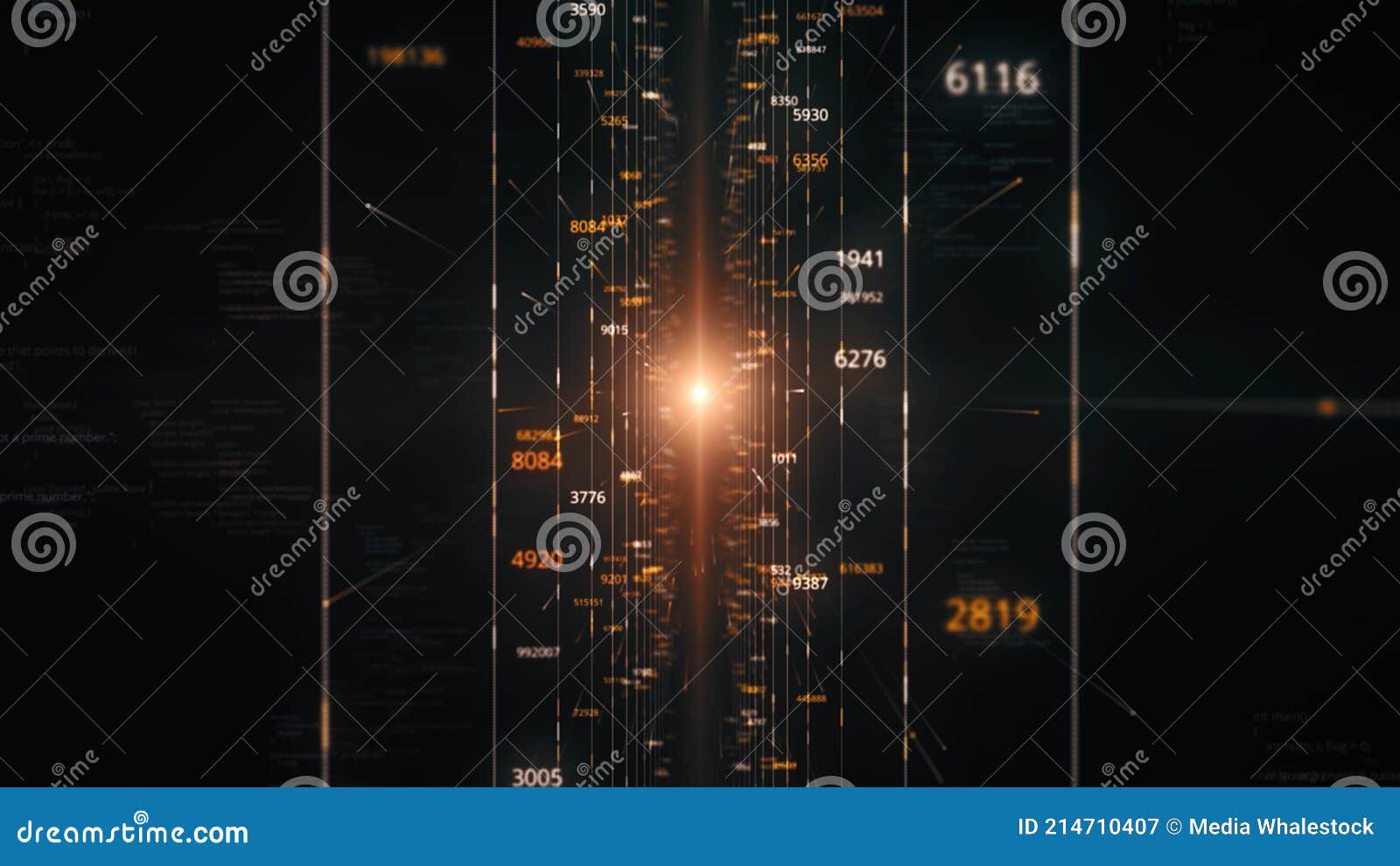 The Concept of Digitalization, Information Flow Moving through Servers ...