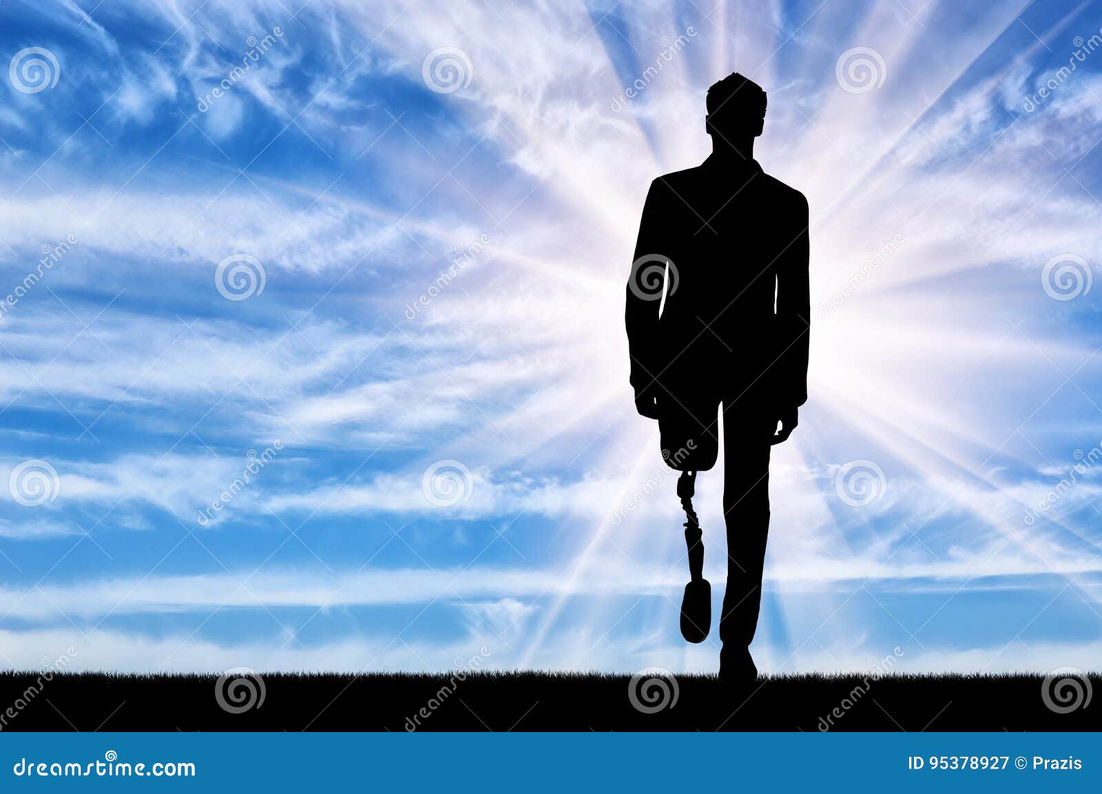 Concept of Disability, Prosthetic Leg Stock Image - Image of disabled ...