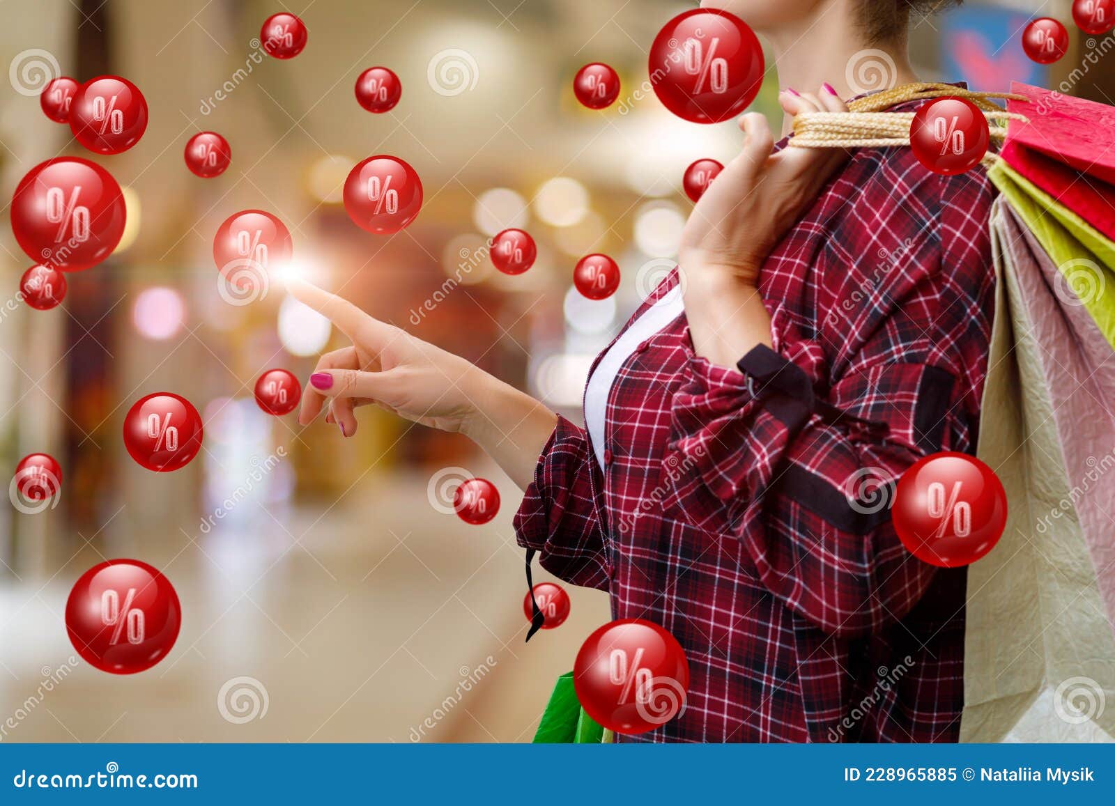 Concept of Discounts in Stores when Shopping Stock Image - Image of ...